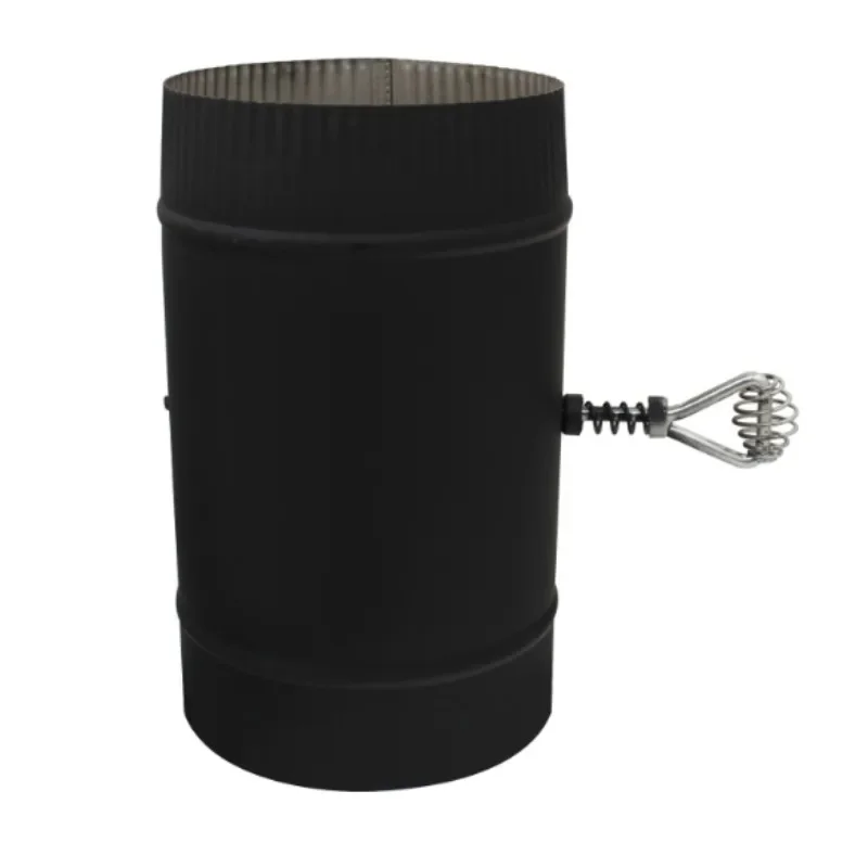 Stainless steel fireplace smoke pipe with Damper flue Air volume ...