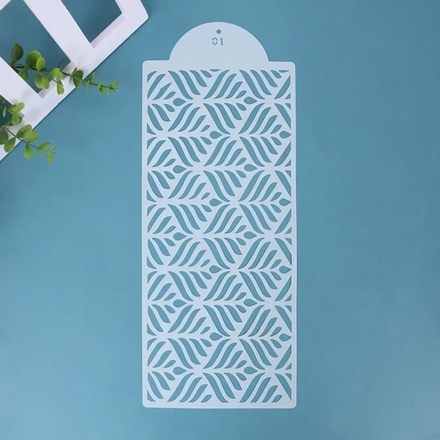 Fondant Cake Mesh Stamps Stencils Embossing for Decorating Tool Plastic ...