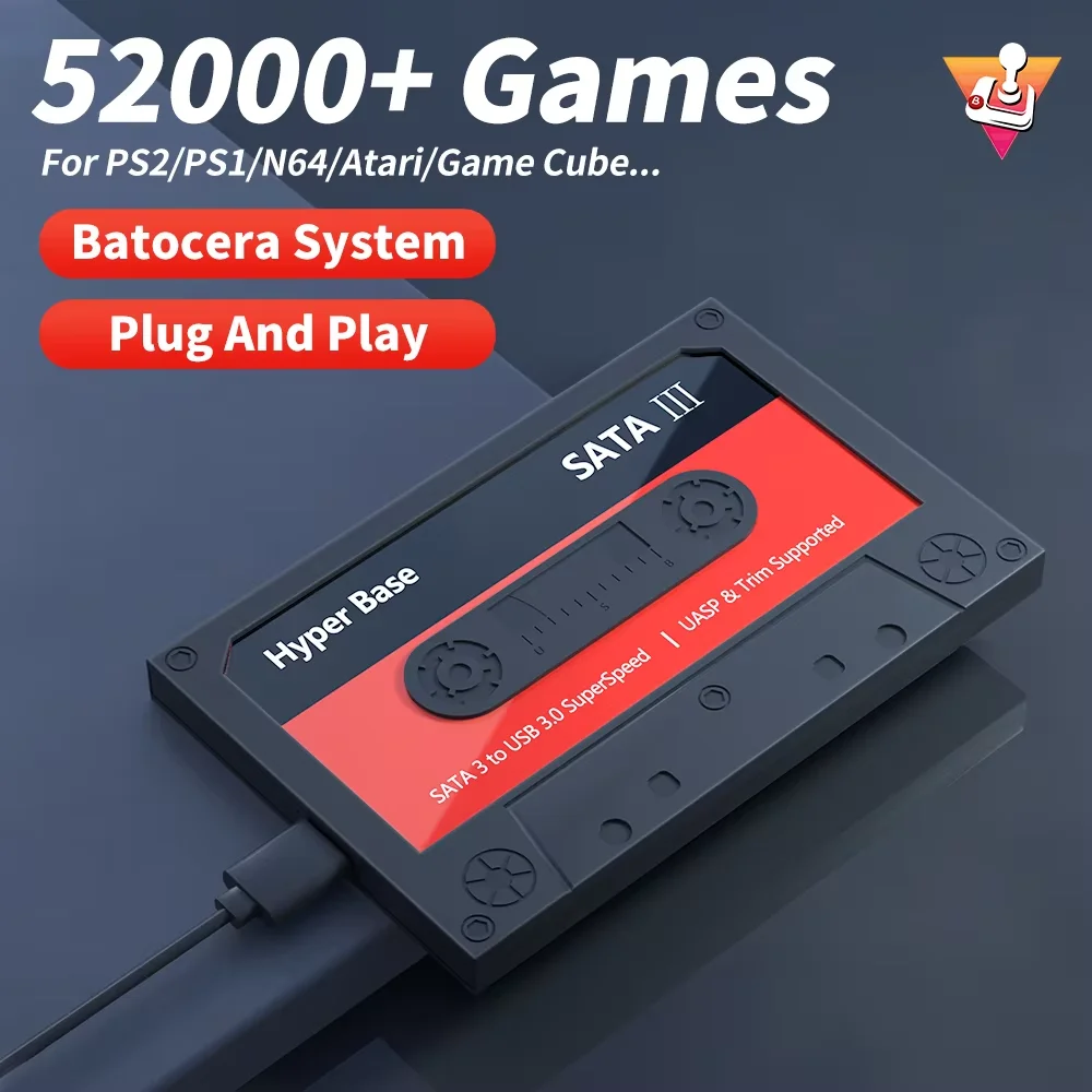 Batocera 500G/2T Retro Game Hard Drive With 52000 Games External ...