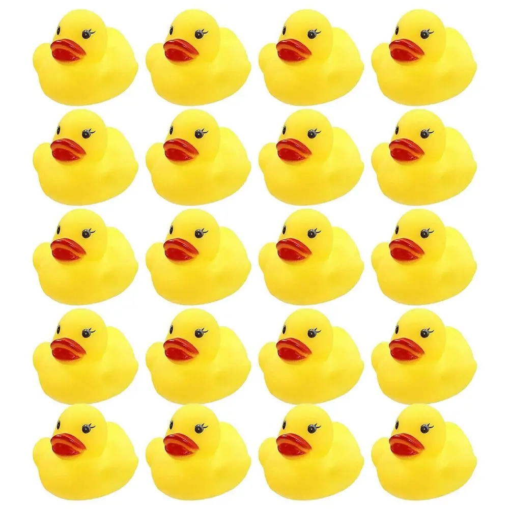 20Pcs-New-Yellow-Bath-Duck-Mini-Squeaky-Rubber-Duck-Brain-Game-Durable ...