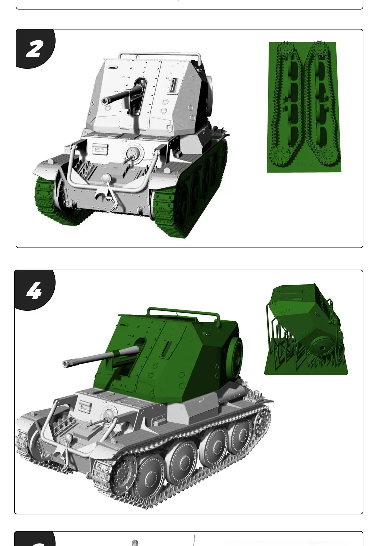 Destructor de tanques de Suecia Pvkv III SSMODEL SS737 1/48 1/64 S ...