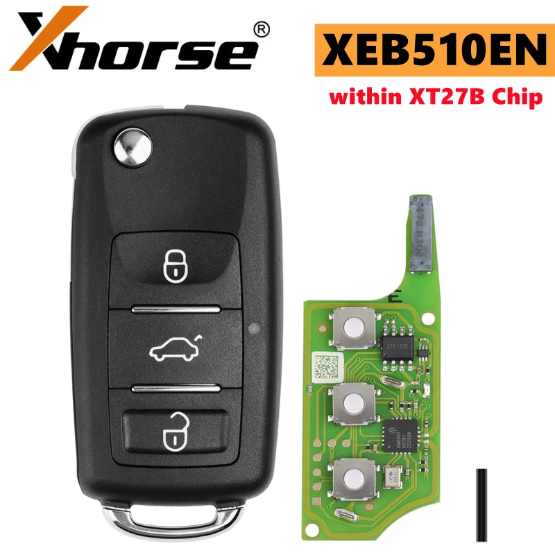 5PCS XHORSE XEB510EN B5 Type Smart Key Universal Super Remote built-in ...