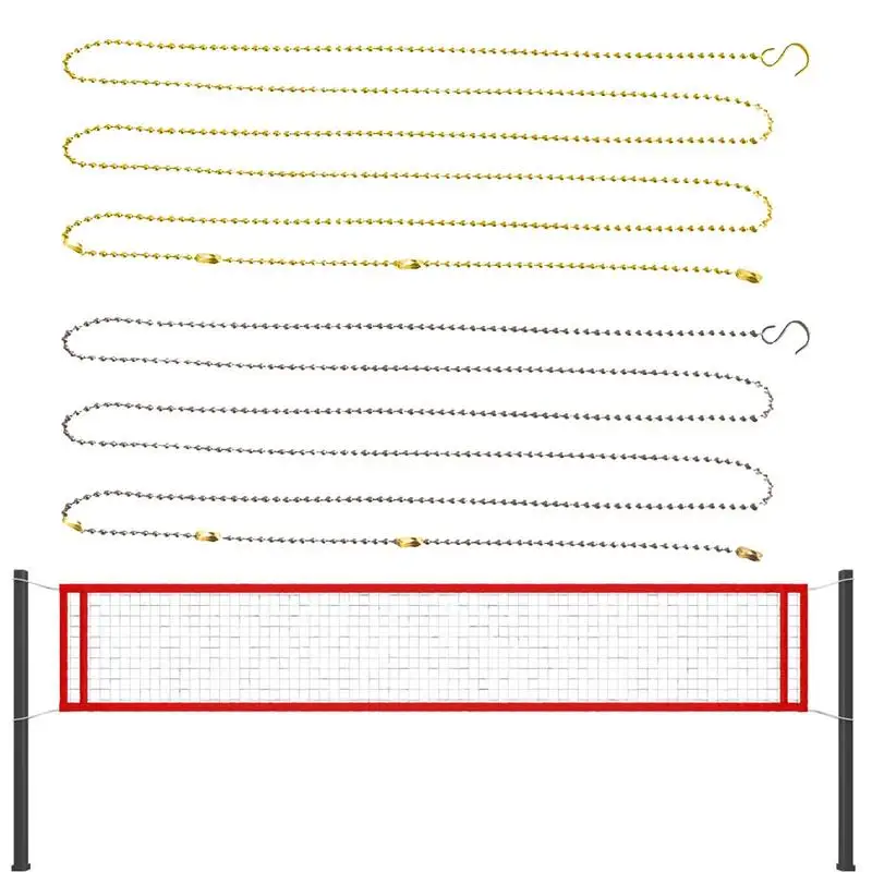 2pcs-Volleyball-Net-Height-Chain-2-5m-8-2ft-Volleyball-Net-Measure ...