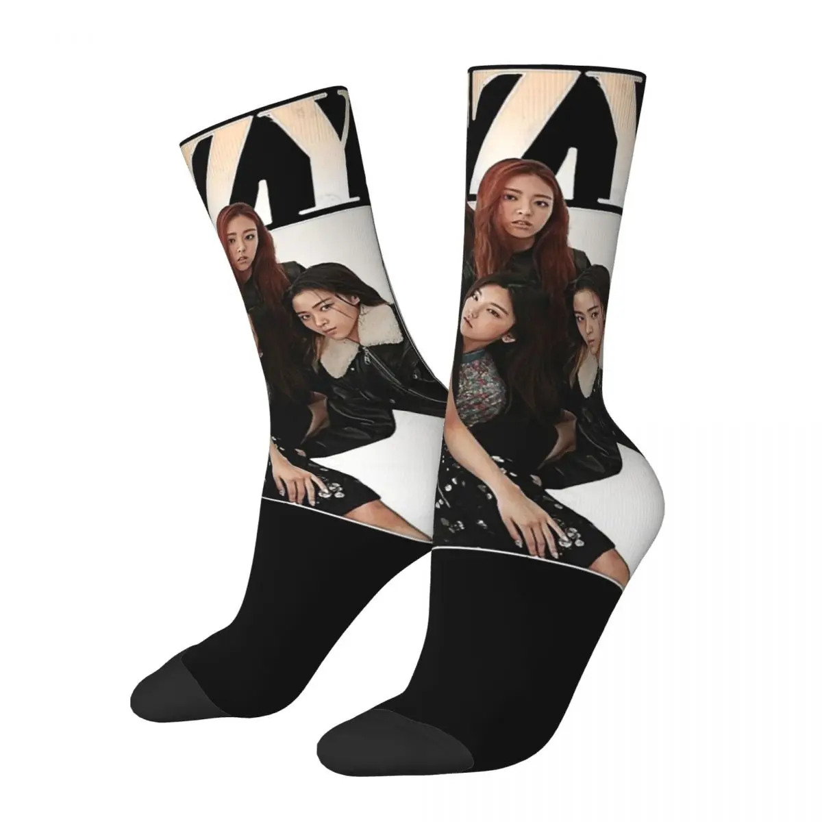 Kpop-ITZY-Band-Merch-Socks-Cozy-Korean-Pop-High-Quality-Middle-Tube ...