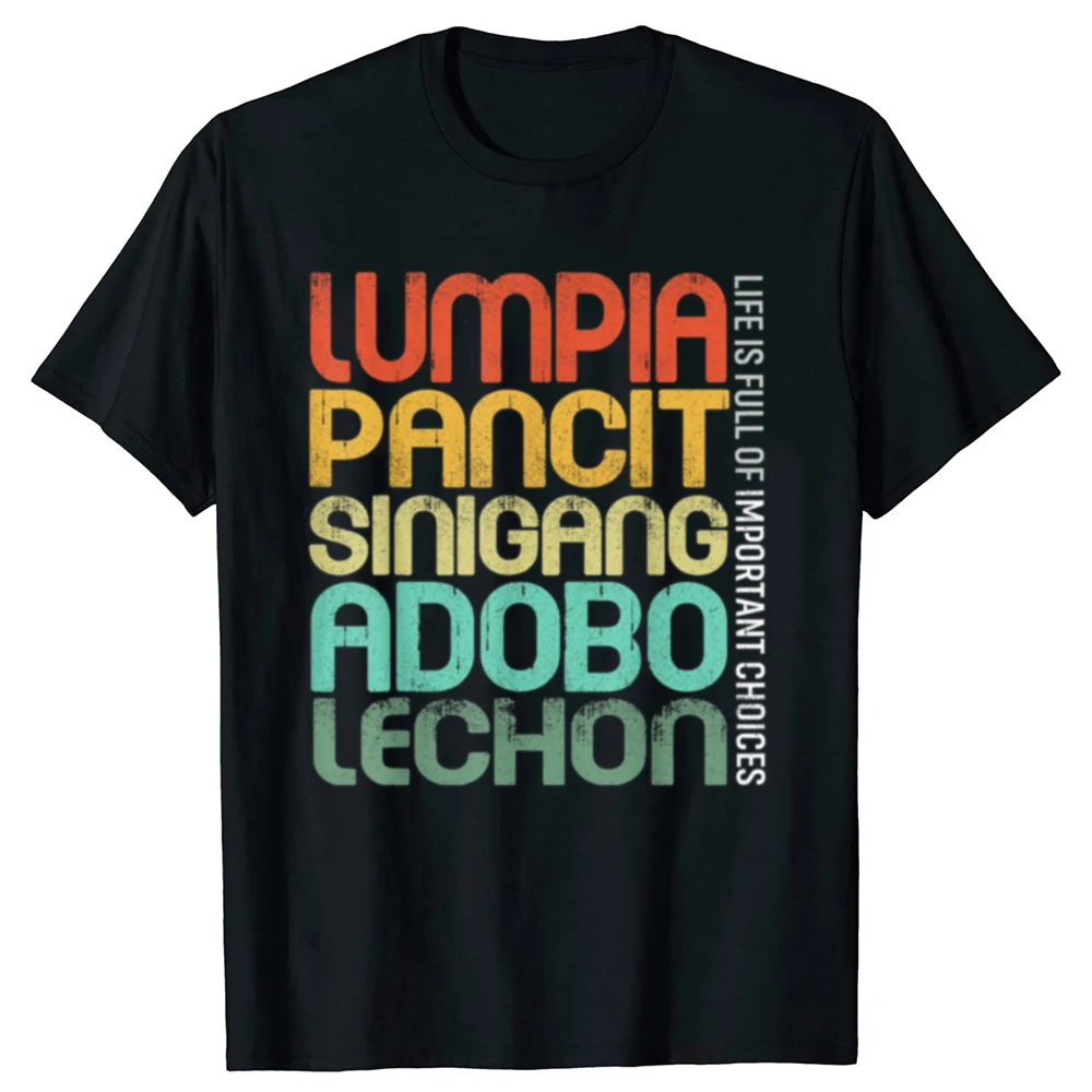 Funny Filipino Philippine Food Lumpia Adobo T-shirts Men Women's ...