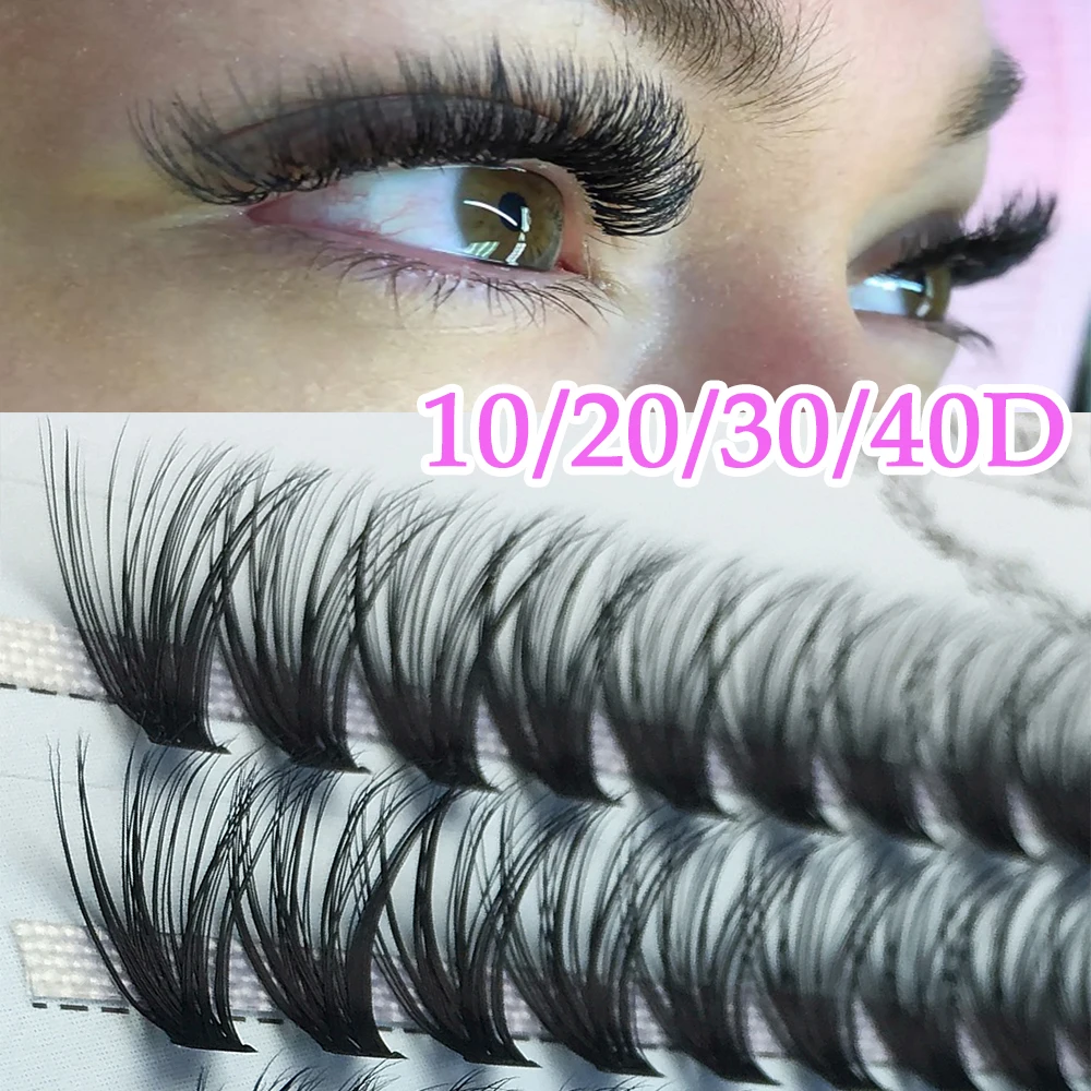 100-Bundles-Cluster-Eyelash-Natural-Hair-Individual-Eyelash-20D-30D-Faux-Mink-DIY-Ready-made ...