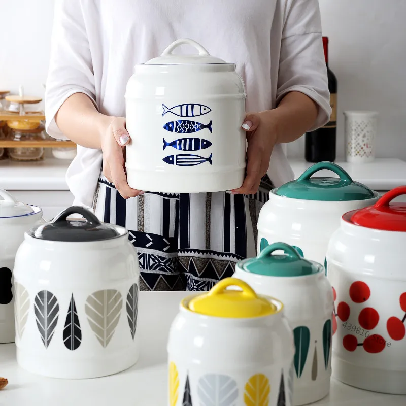 Japanese-style Ceramic Jars, Household Food Storage Jars, Sealed Jars ...