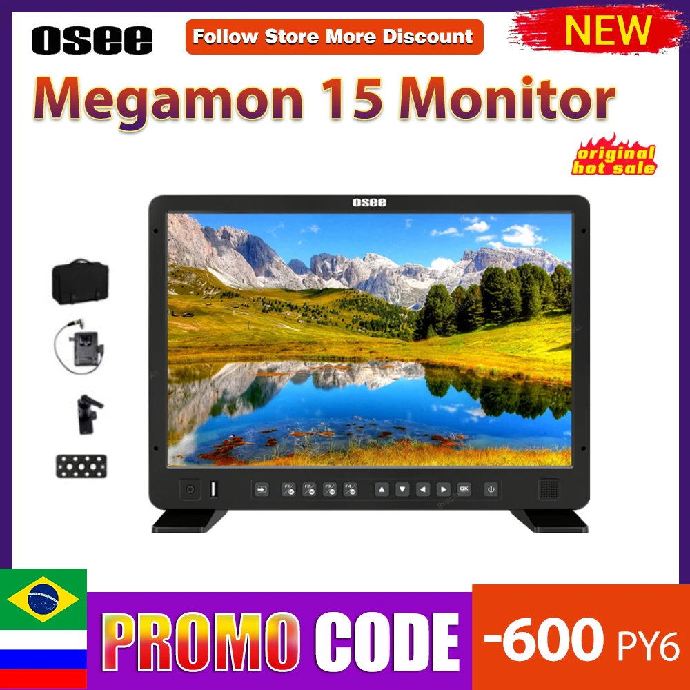OSEE-Megamon-15-Monitor-1920-1200-FHD-Display-15-4inch-10bit-1000nits-HDR-Field-Studio ...