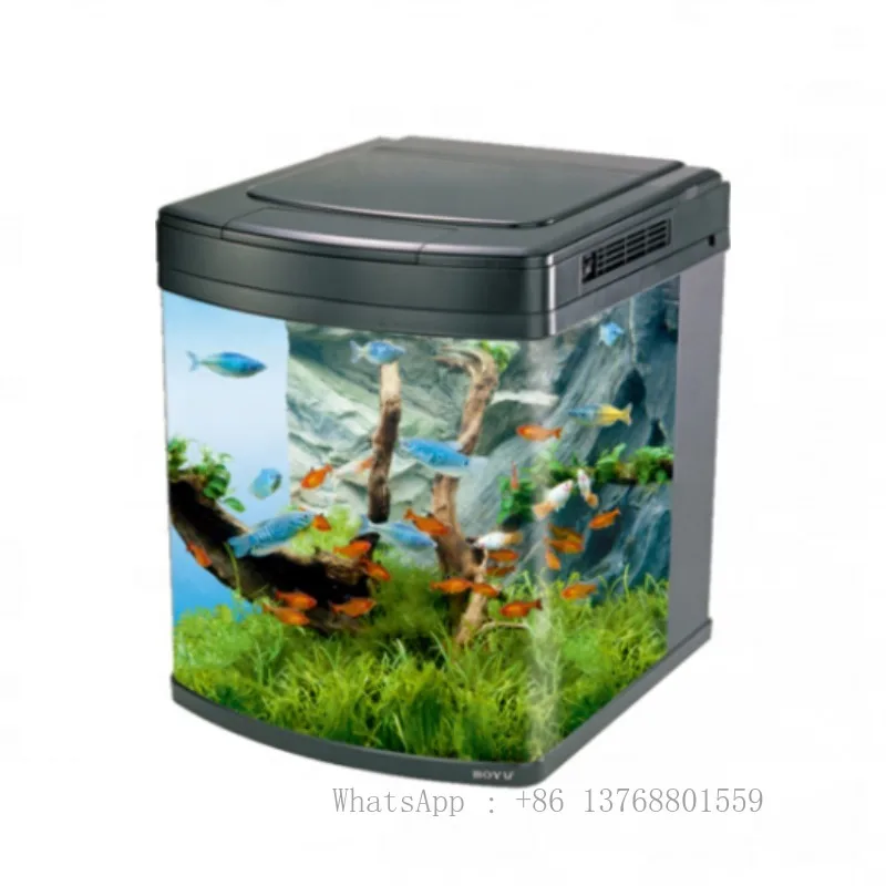 BOYU-HD-Glass-Happy-Family-Aquarium-HS-45A-Mini-Fish-Tank-Goldfish ...