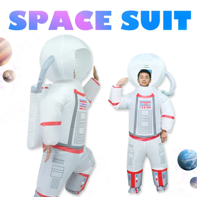 Astronaut-Kostuum-Volwassen-Opgeblazen-Kledingstuk-Ruimtepak-Party ...