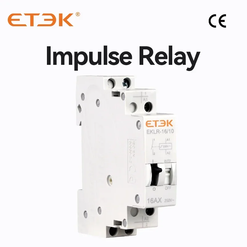 ETEK-Impulse-Relay-Household-Bistable-Latching-Auto-Control-Relay-1P-2P ...