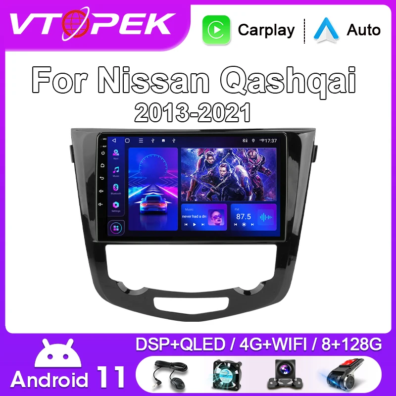 Vtopek-2-Din-Android-11-Car-Radio-for-Nissan-J11-Qashqai-X-Trail-Rogue ...