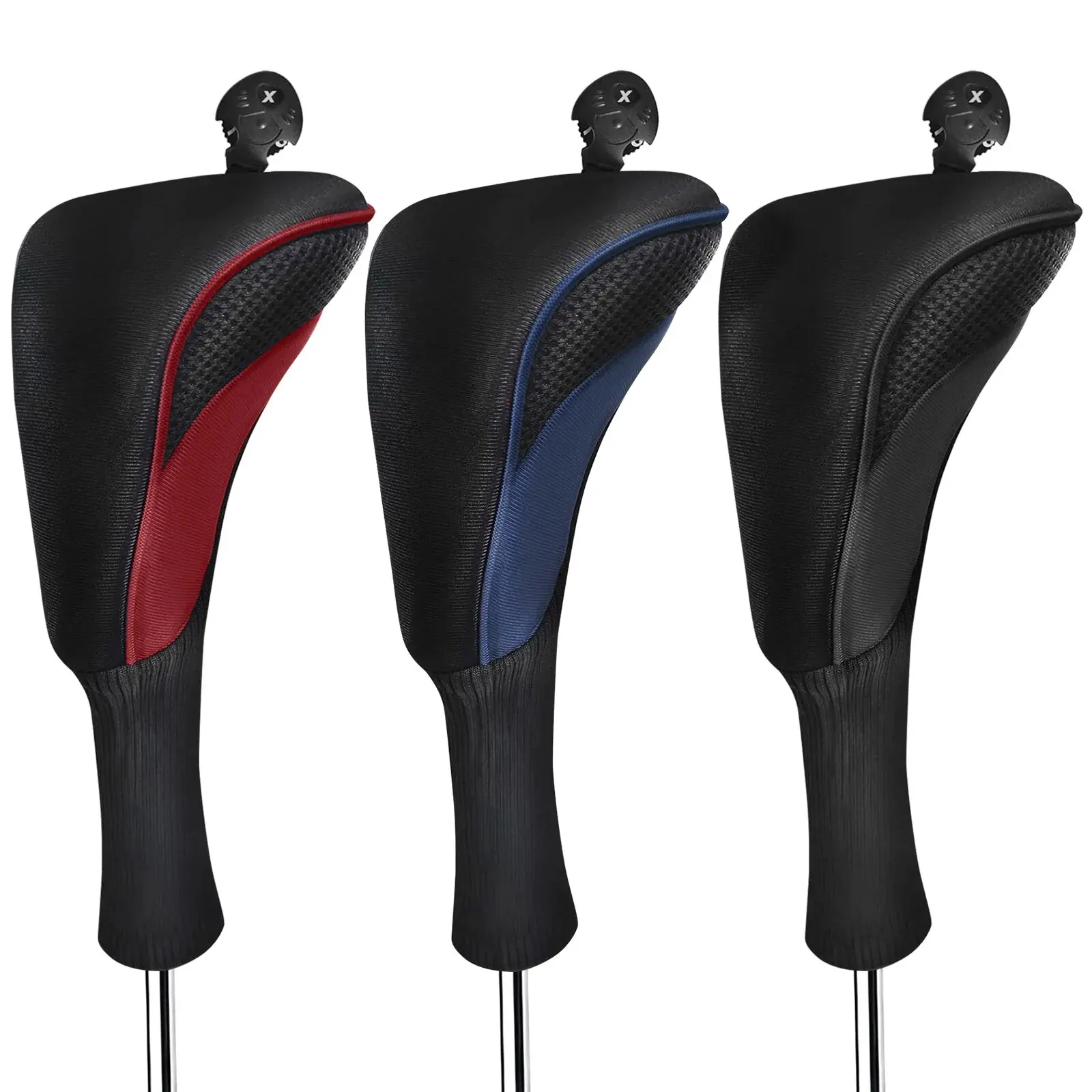 Golf-Club-Head-Covers-for-Woods-Hybrids-1Pc-Long-Neck-Golf-Clubs ...