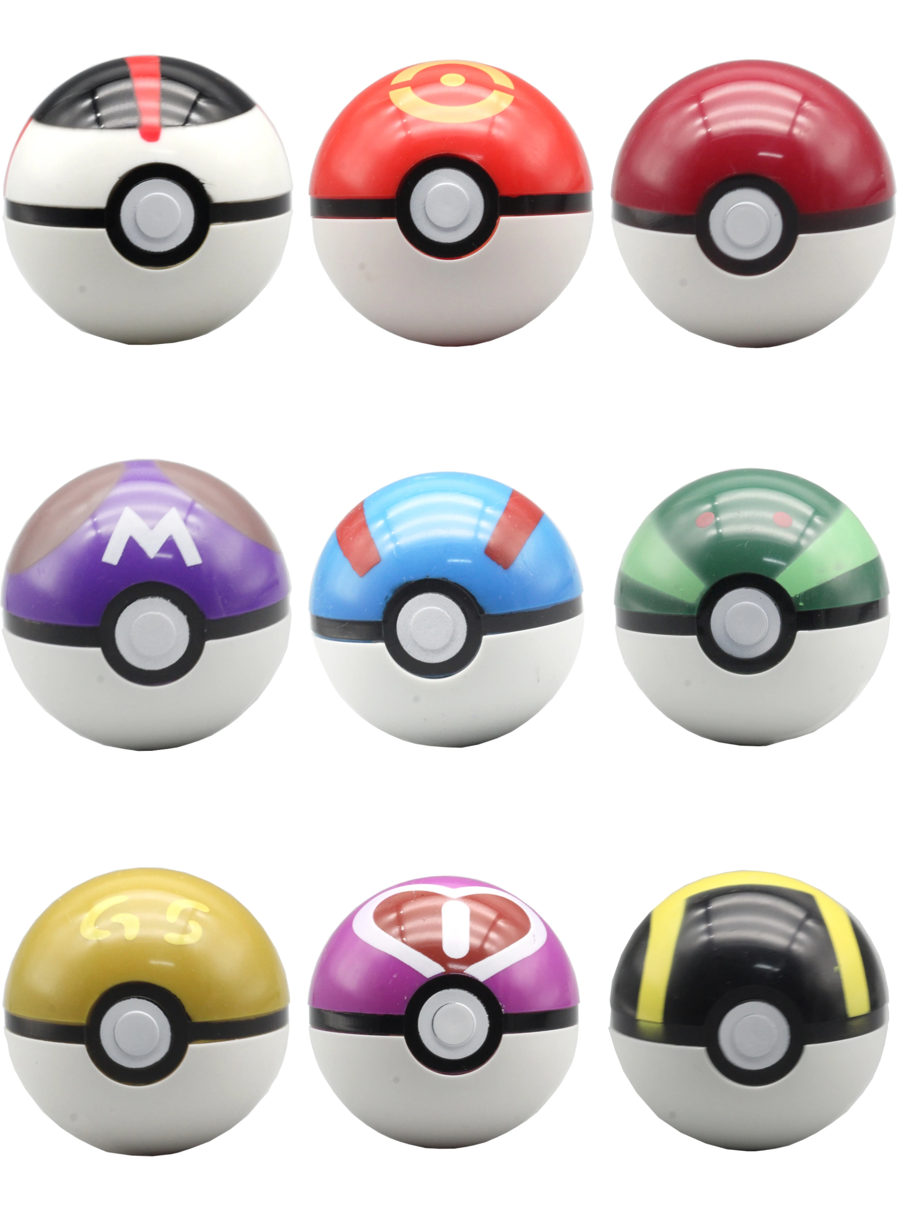 New-9-pcs-Pokemon-Pokeball-Set-7cm-Action-figure-Pikachu-Model-Toys ...
