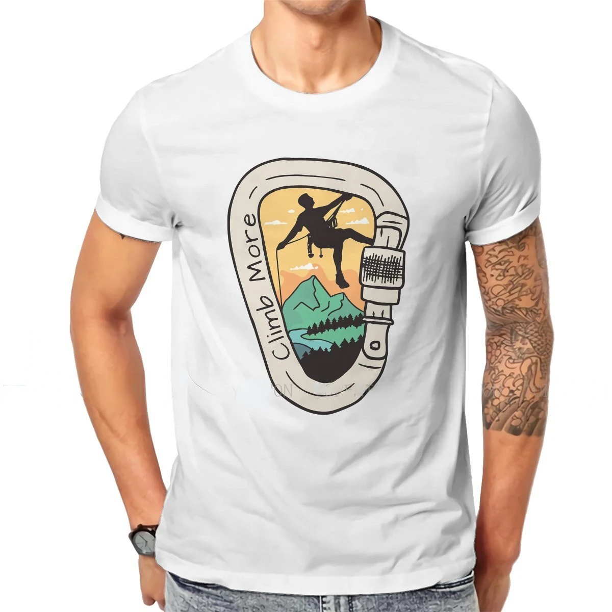 Hipster-CLIMB-TShirts-Climbing-Mountaineering-Adventure-Motion-Men ...