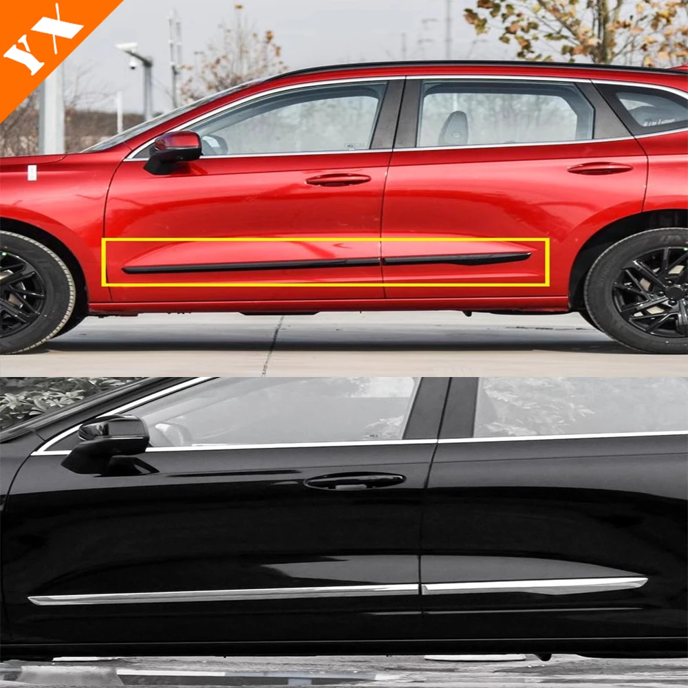 Original-Black-Car-Side-Door-Trim-Car-Body-Cover-Decor-Protector ...