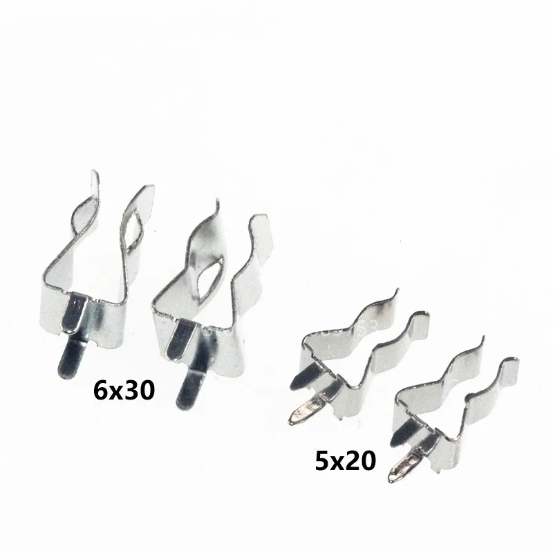 50Pcs 5*20mm 6*30mm The fuse clip Fuse holder Fuse clip 5X20MM ...