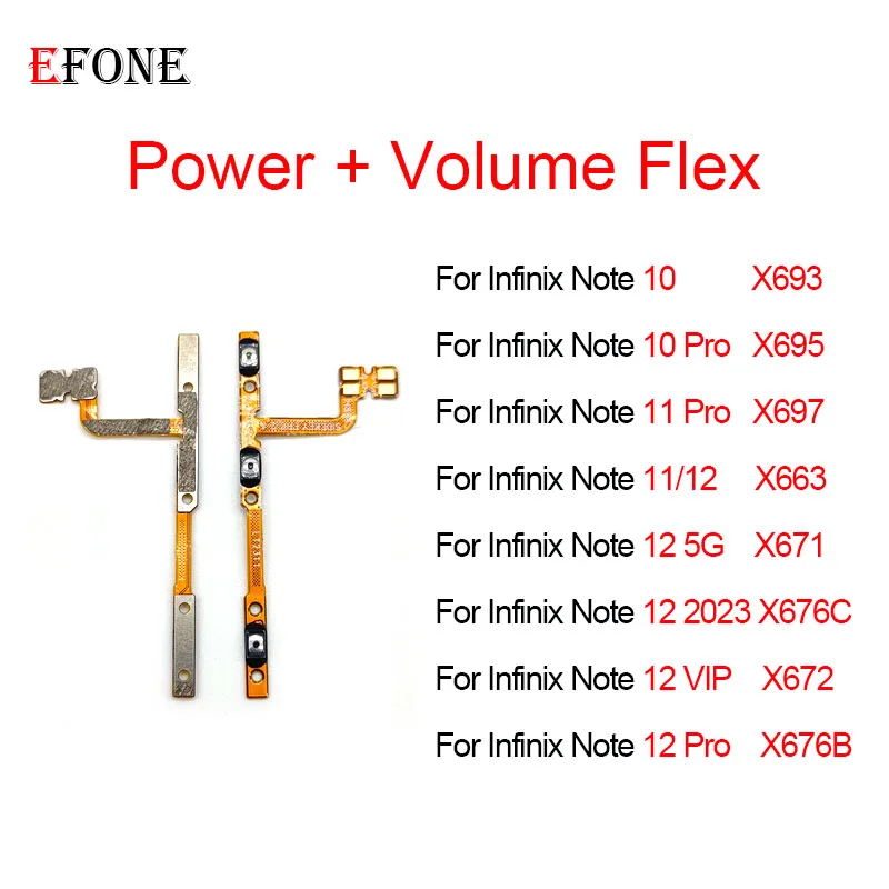 10PCS-For-Infinix-Note-10-11-12-5G-2023-VIP-Pro-X695-X697-X663-X672 ...