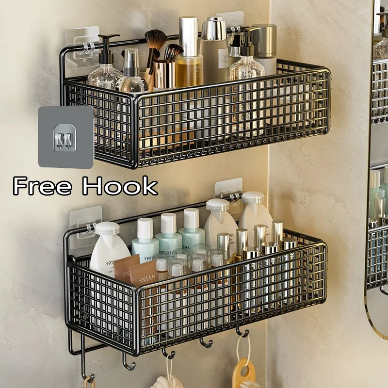Bathroom Organiser Multifunctional Toiletries Organiser No-Punch ...