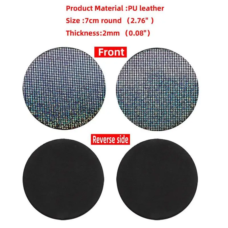 Car-Cup-Holder-Coaster-2pcs-Colorful-Glitter-Leather-Cup-Mats-Soft ...