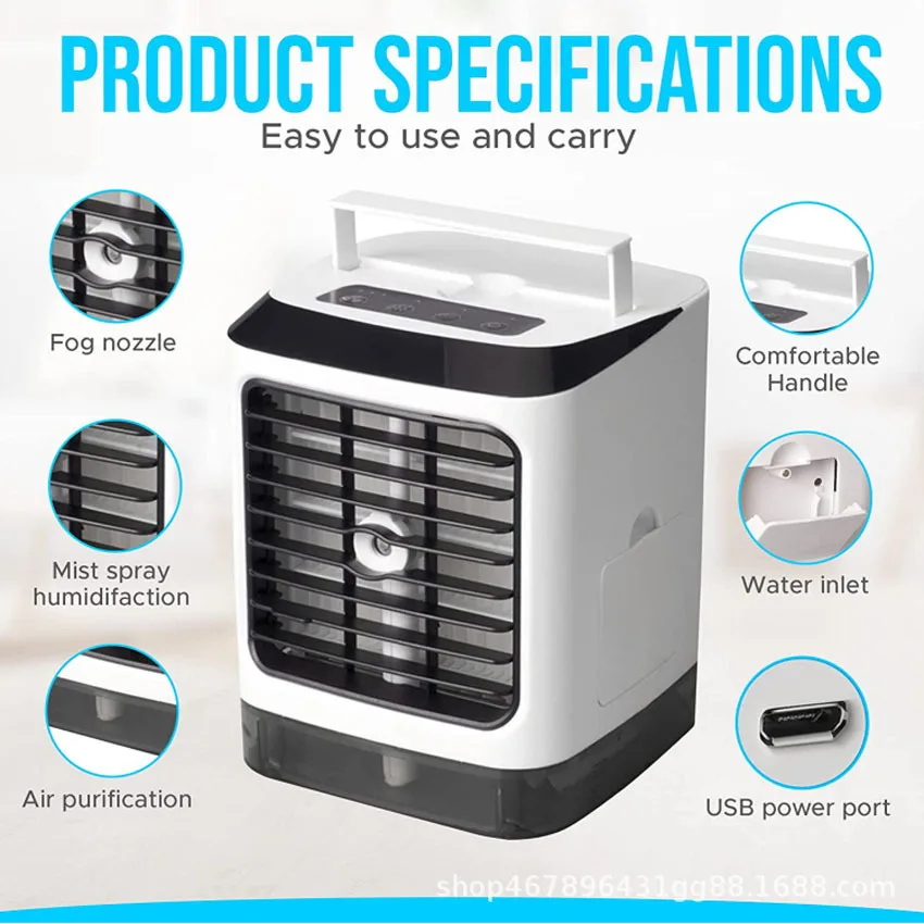 Portable-Remote-Control-Mini-Air-Conditioner-Fan-Usb-Personal-Cooling ...