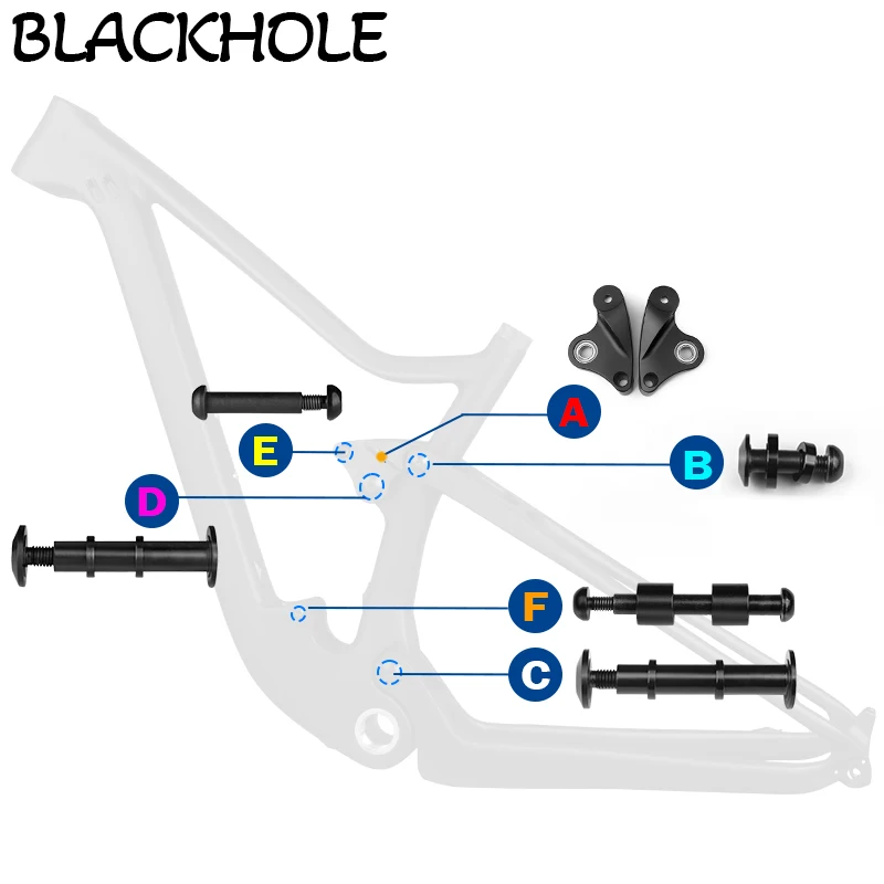 BH-MTB-097 Full Suspension MTB Frame Screw Set 29er Carbon Full ...
