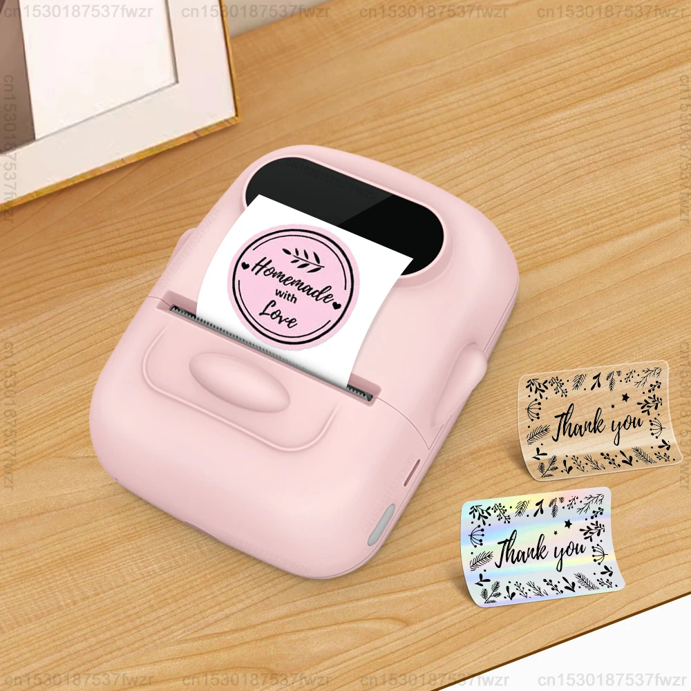 P50-Adhesive-Sticker-Printer-Mini-Portable-Label-Machine-similar-B21 ...