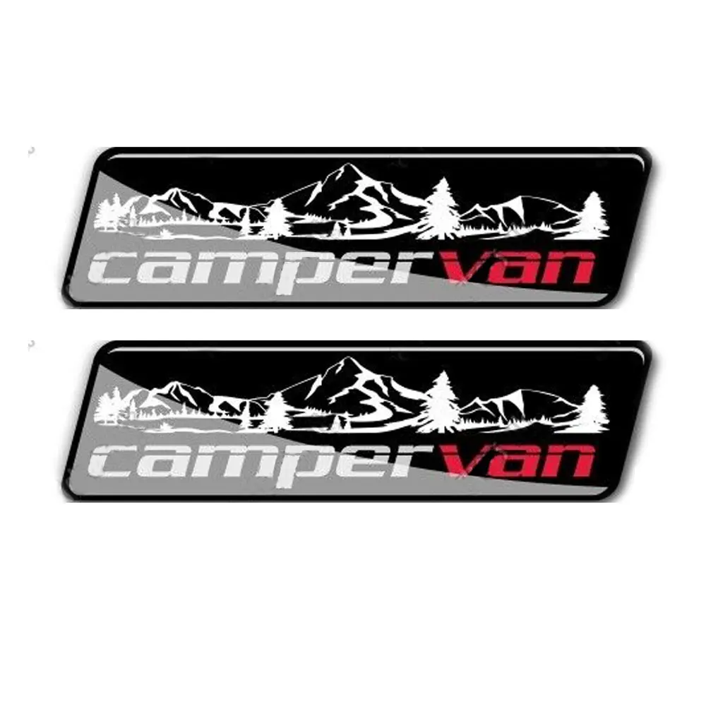 2pcs-for-Campervan-stickers-142-Vanlife-camper-van-decals-3D-Domed-Gel ...