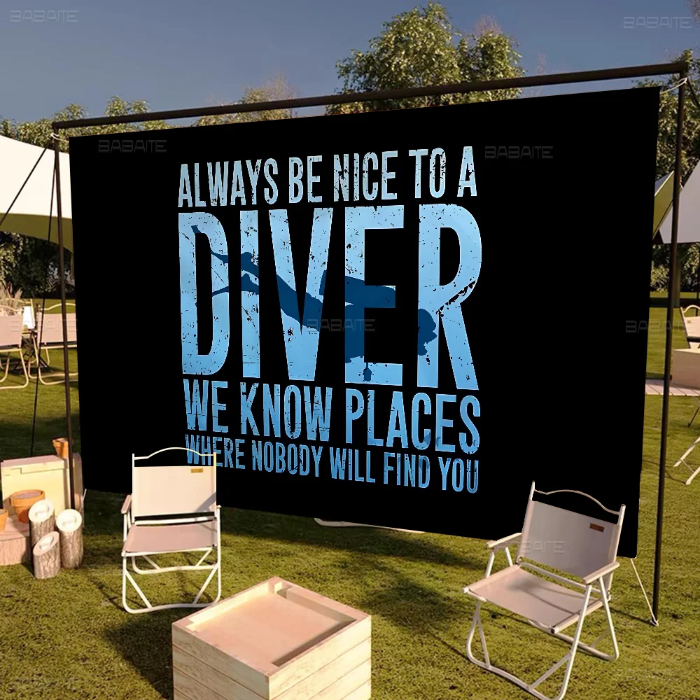 Dive-Scuba-Diving-Banner-Art-Printing-Japanese-Wall-Flag-Anime-Wall ...