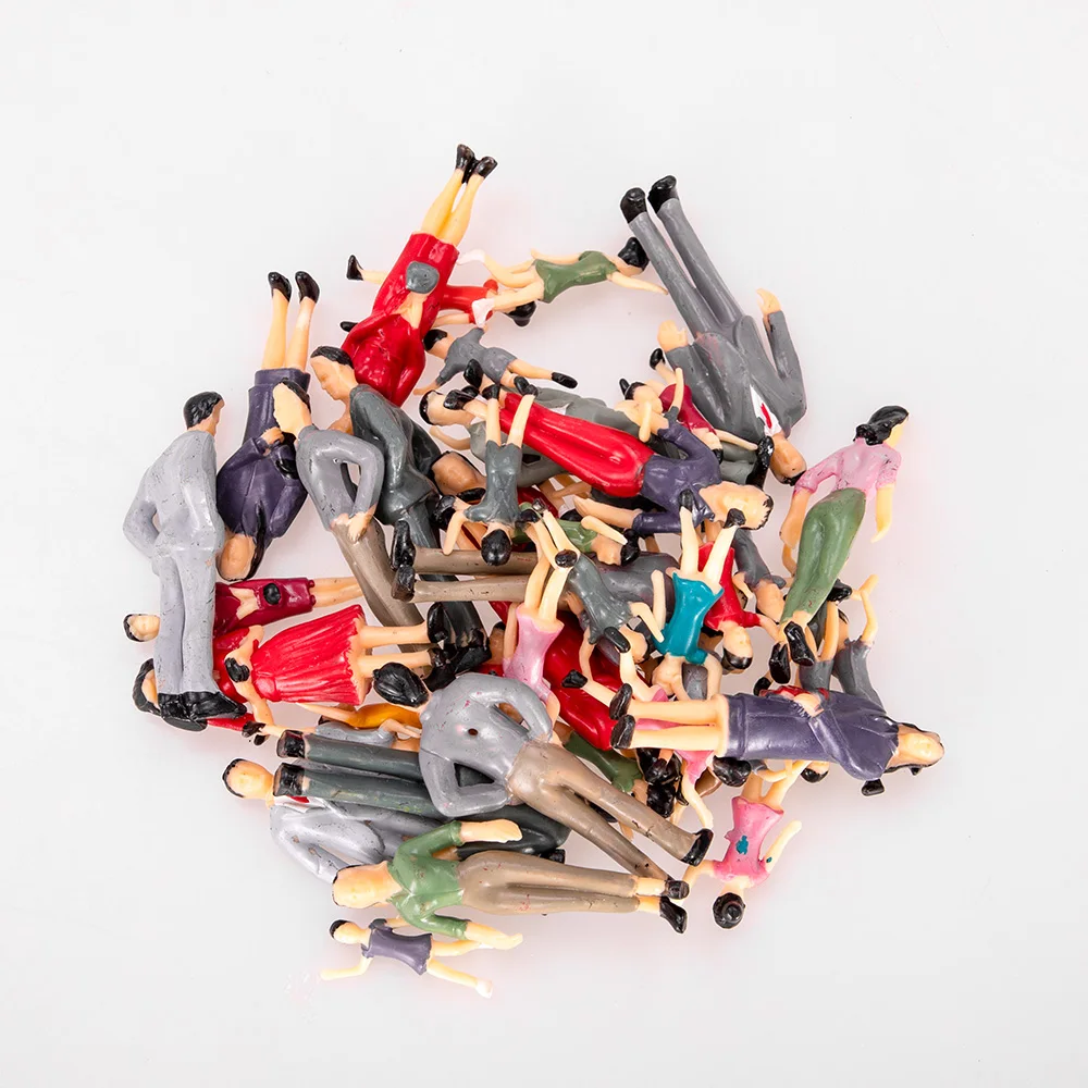 1-25-Scale-Model-People-Miniature-ABS-Painted-Plastic-Figure-Landscape ...