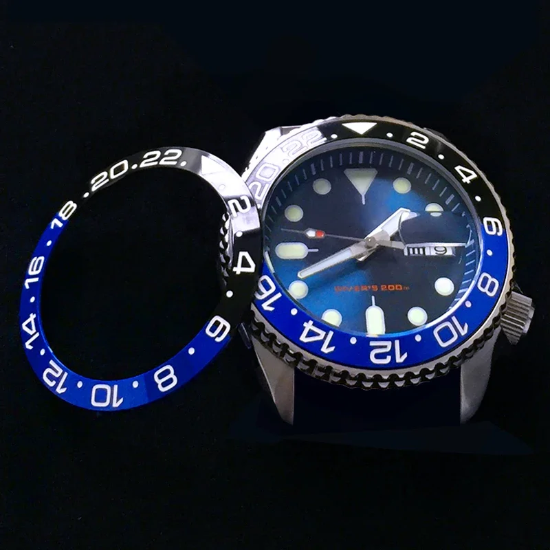 Bezel Seiko Bullet Diver Sloping ceramic bezel insert For Seiko Divers ...