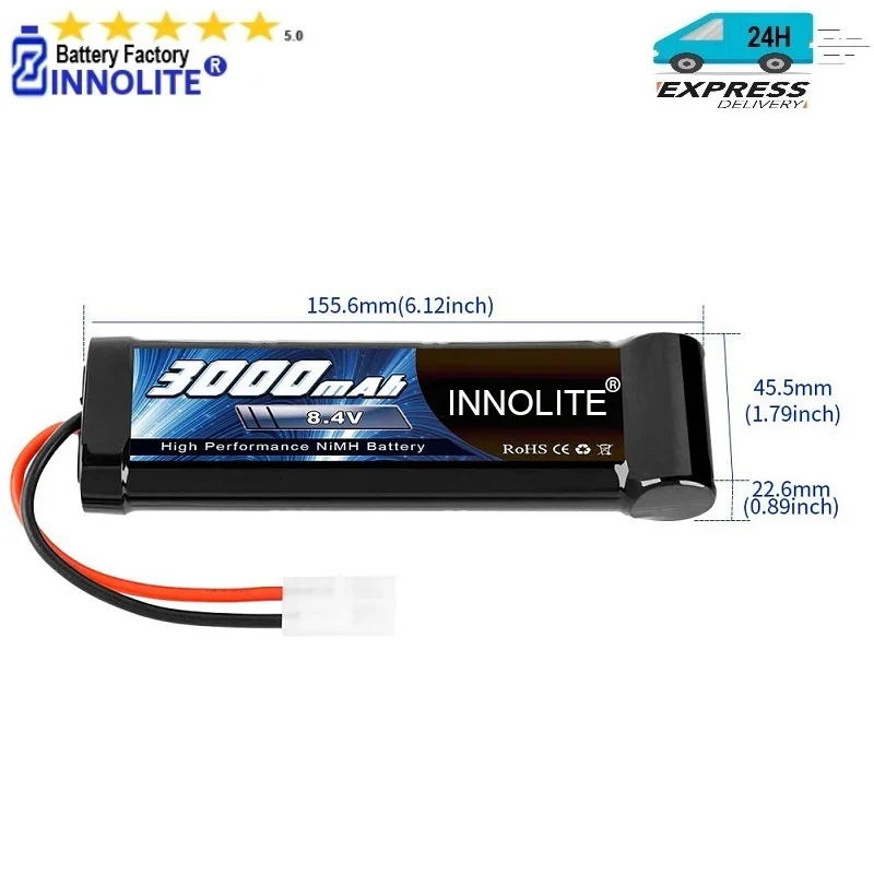 NiMH-8-4V-High-Power-RC-Battery-with-Tamiya-Plug-for-RC-truggy-RC-boat ...