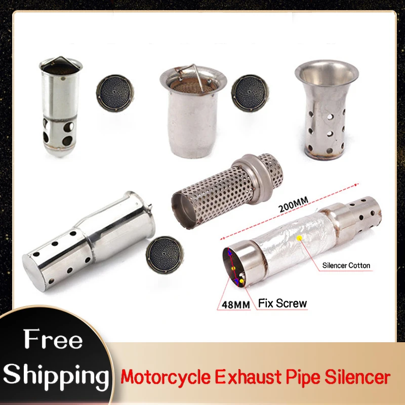 Universal-Motorcycle-51mm-60mm-DB-Killer-Exhaust-Modified-Muffler ...