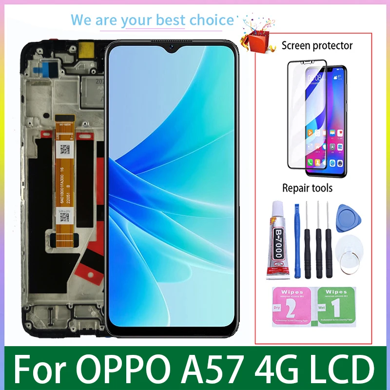 6-56-Original-For-OPPO-A57-4G-LCD-Display-With-Frame-Touch-Screen ...