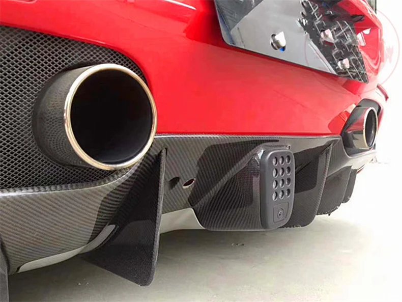 For Ferrari 488 High Quality REAL Carbon Fiber Rear Diffuser Bumper Lip ...