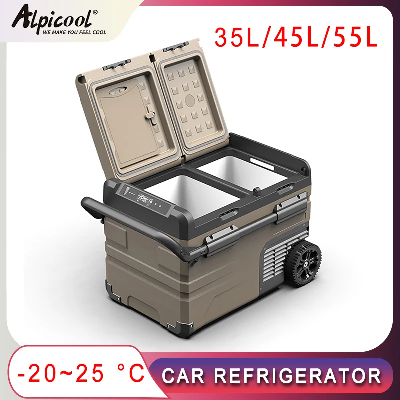 Alpicool-Portable-Car-Refrigerator-35L-Double-Door-Compressor-Ice-Box ...