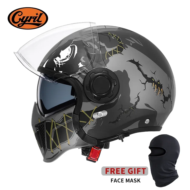 Full-Face-Open-Face-Motorcycle-Helmet-Double-Lens-Modular-Helmet-DOT ...