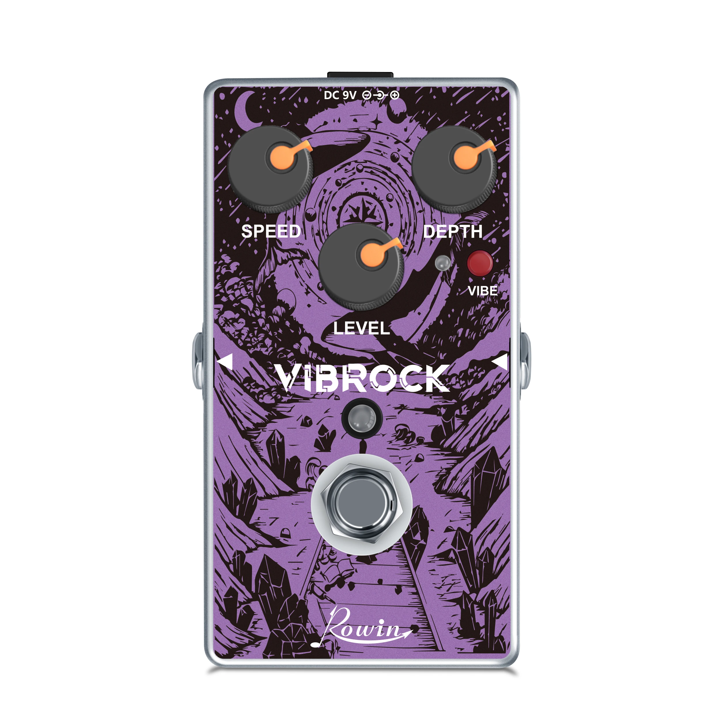 Rowin-RE-02-VIBROCK-Guitar-Effect-Pedal-True-Bypass-Mini-Design-Full ...