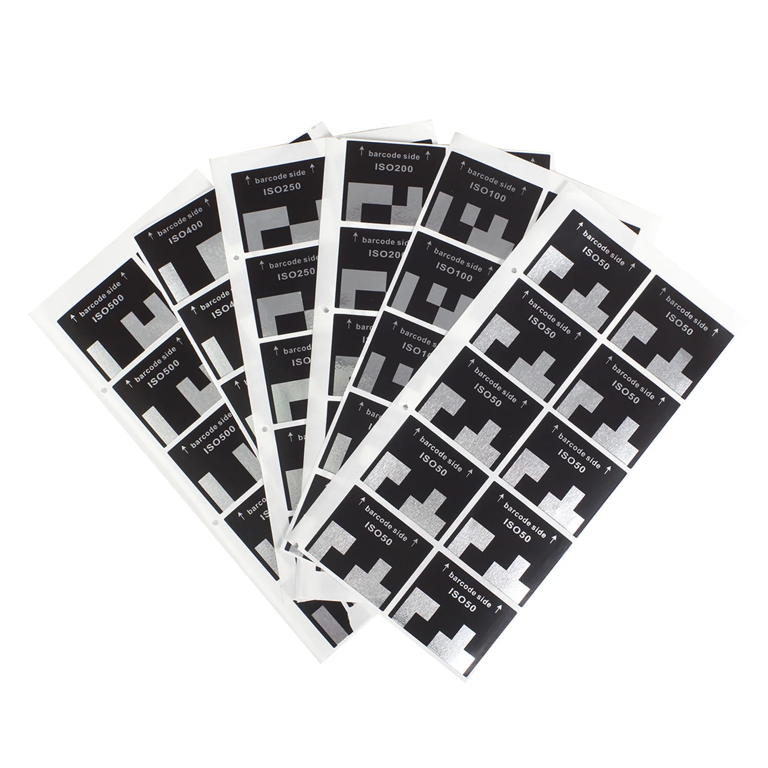 10pages-135-35mm-Film-Cassette-DX-Code-Sticker-ISO50-100-200-250-400 ...