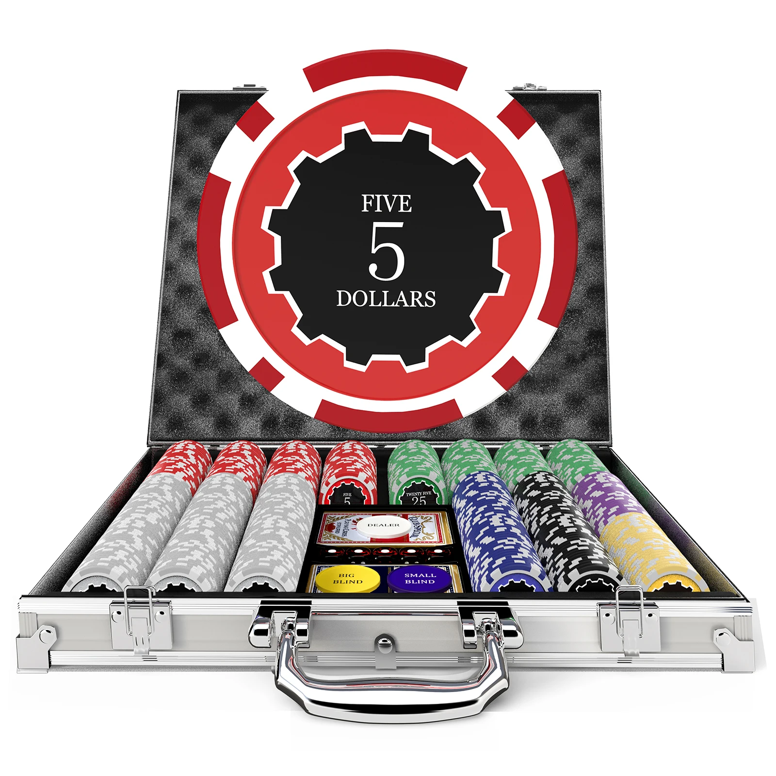 Poker-Chip-Set-500-Piece-Pro-Level-Numbered-Denominations-with-Double ...