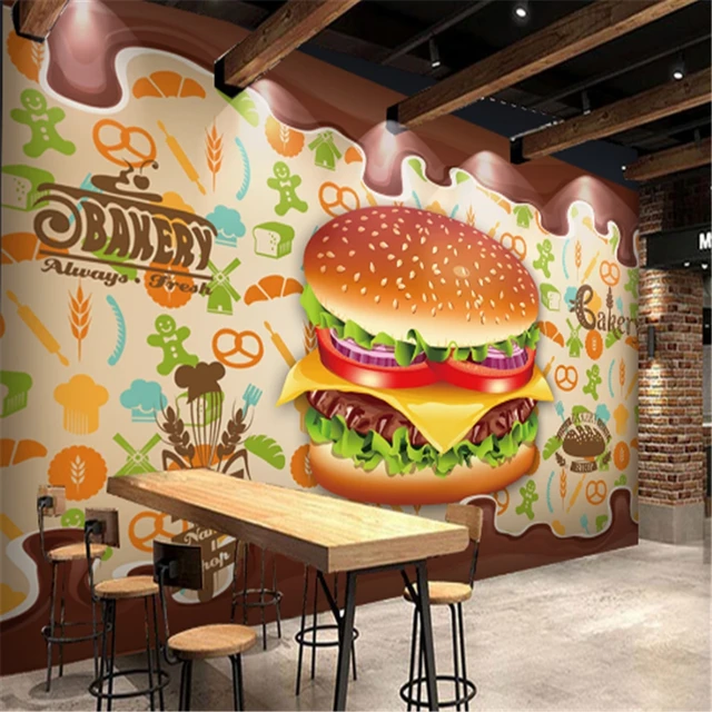 Fast Food Restaurant Wall Design