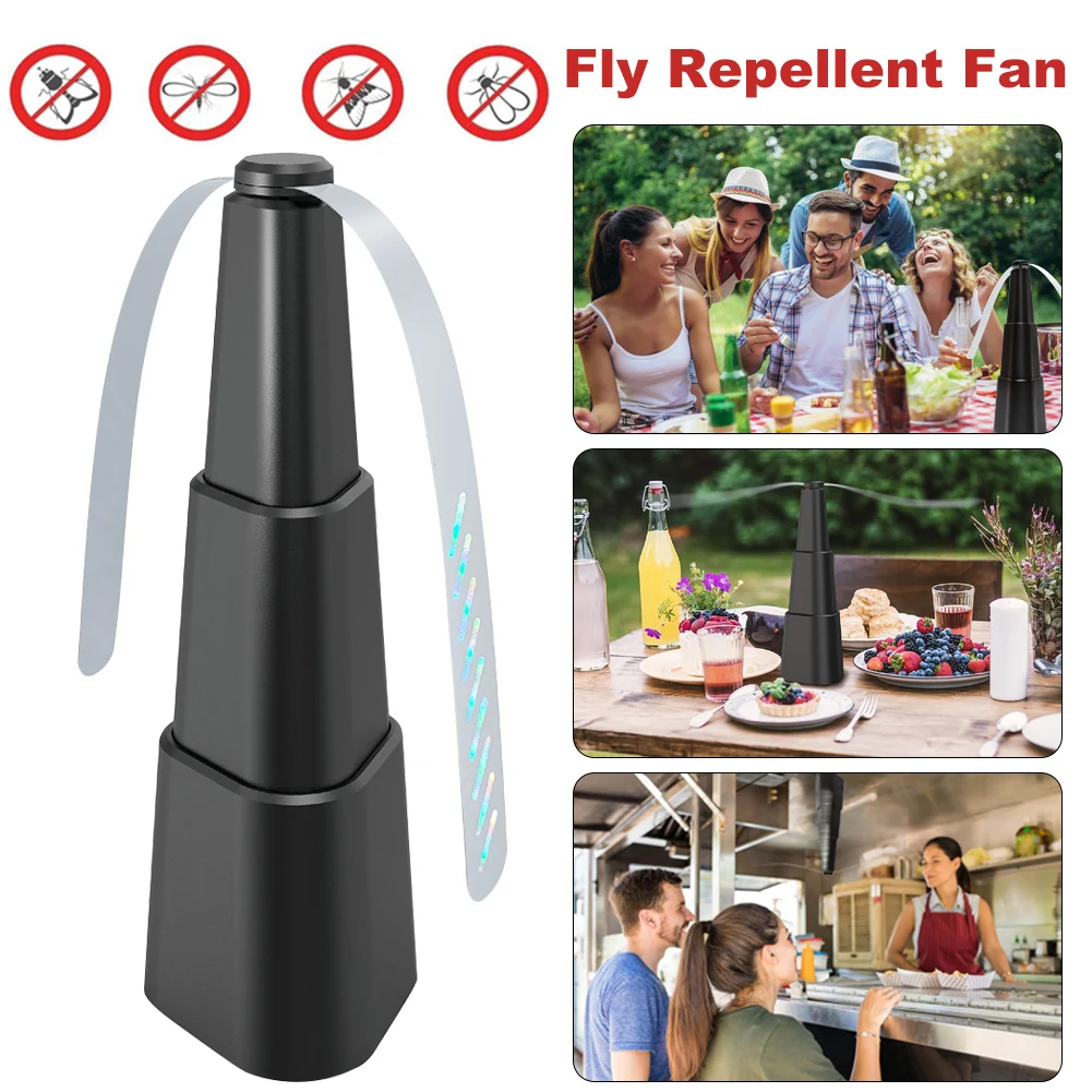 Fly-Repellent-Fan-Tabletop-Deterrent-Fan-3-Height-Adjustable-Pest ...