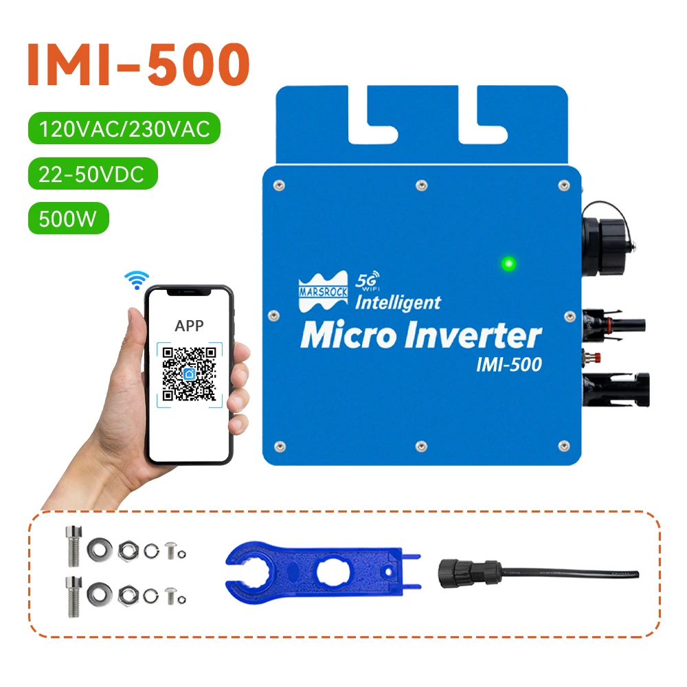 500W-Intelligent-Solar-Inverter-22-50VDC-Input-Grid-Tie-Microinverter ...