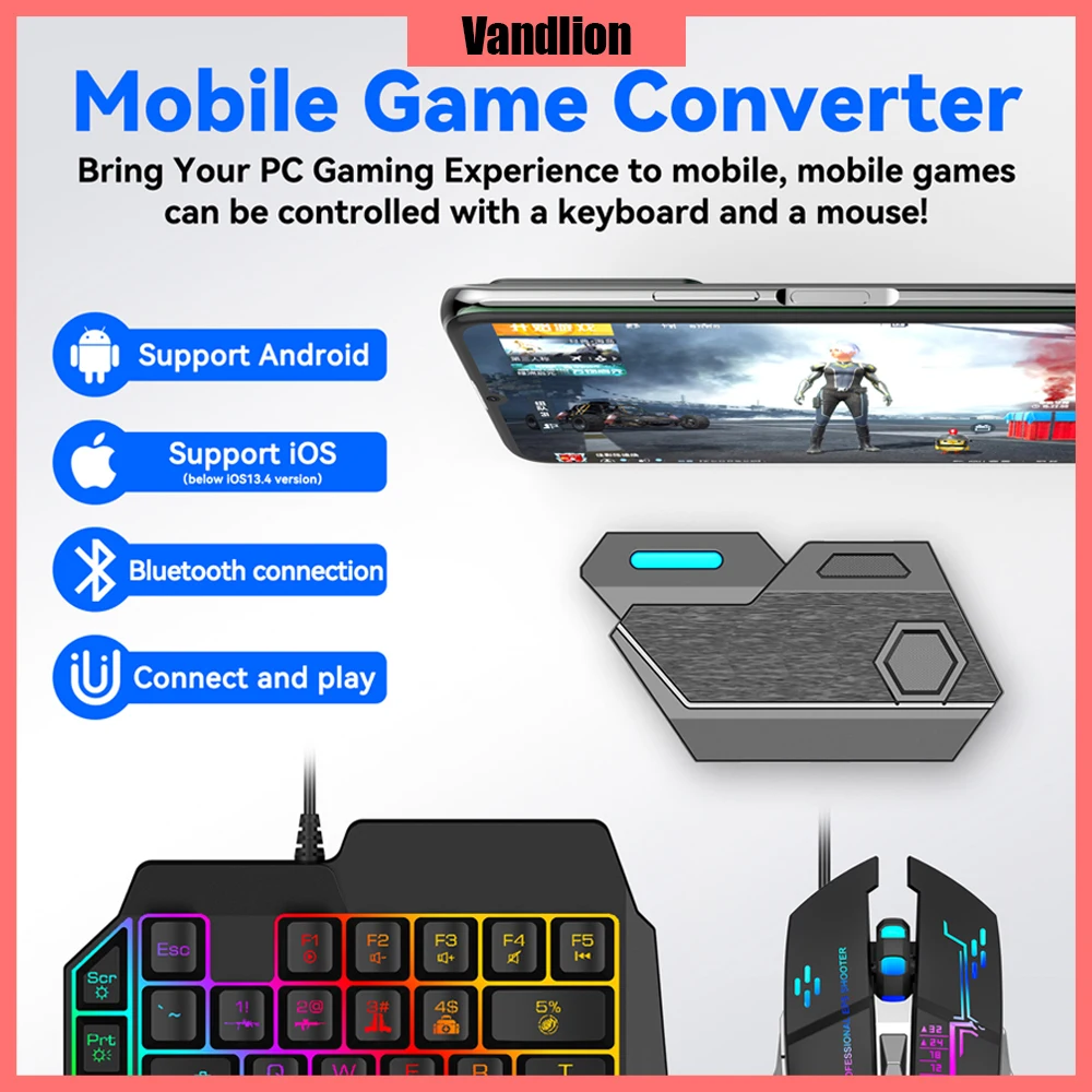 Vandlion-Mix1-Portable-PUBG-Controller-Keyboard-Mouse-Converter-Blue ...