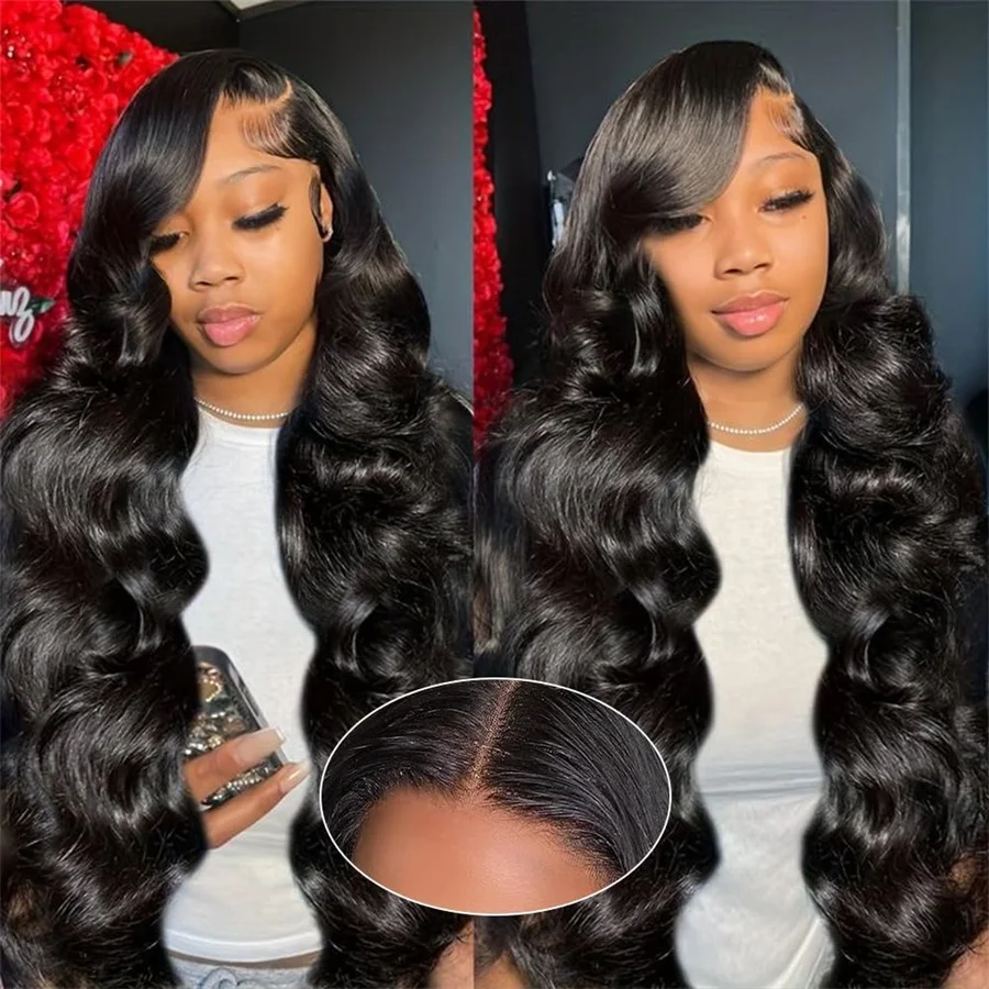 6X4-Lace-Closure-Wig-Bling-Hair-Glueless-Human-Hair-Lace-Frontal-Wig ...