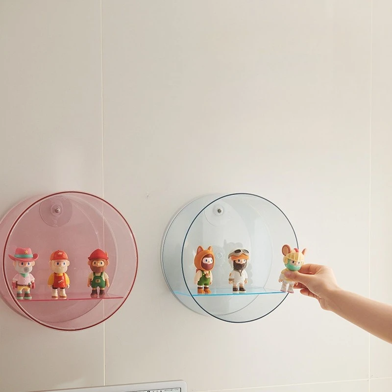 ‌Wall-Mounted Round Display Case 25cm Diameter – Clear View Transparent ...