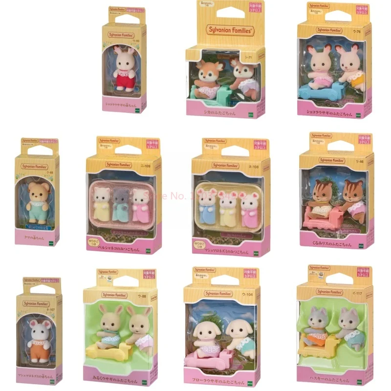 Figuras-de-Anime-de-Sylvanian-Families-lindo-gato-persa-tripletas ...