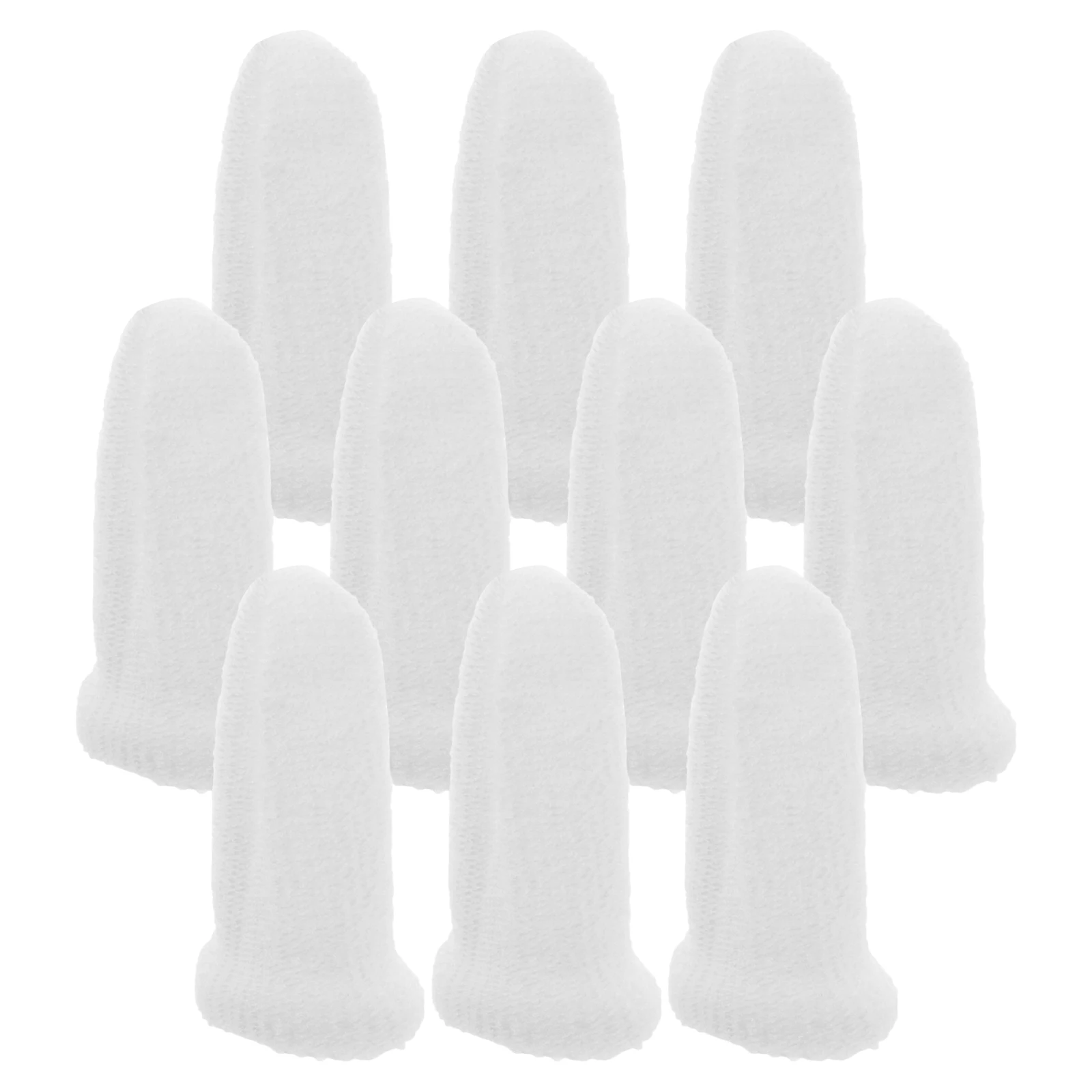 10 Pcs White Pet Cleaning Finger Cots Dog Finger Toothbrush Cat ...