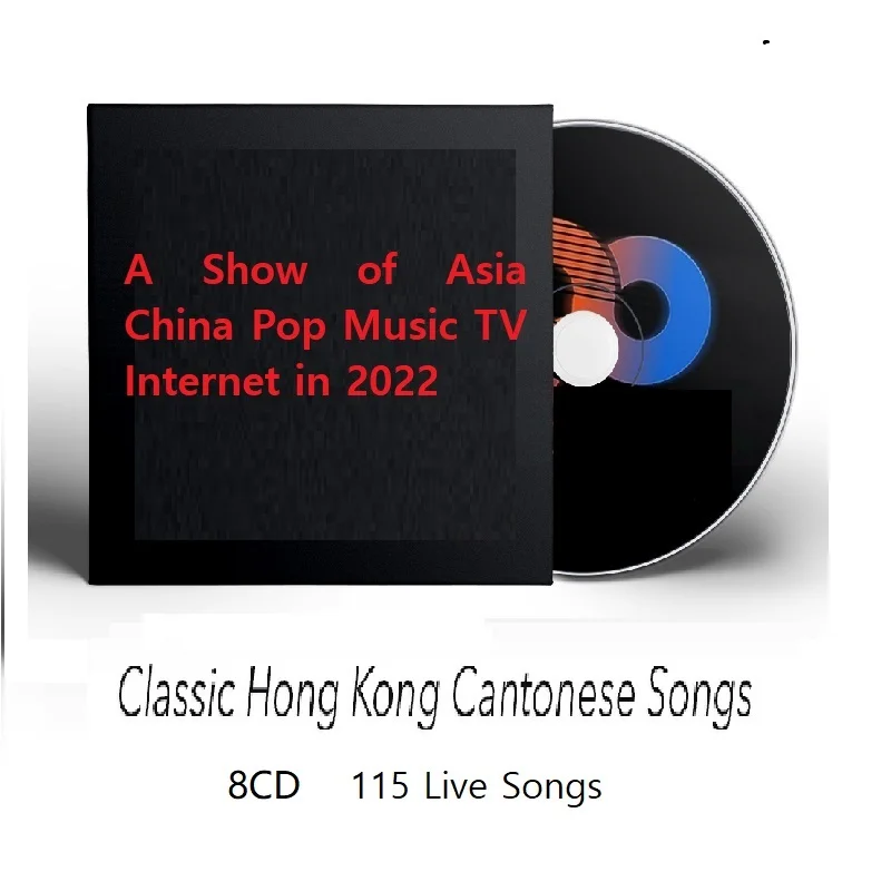 8 CD Disc 115 Cantonese Mandarin Live Songs of Asia China Pop Music TV ...