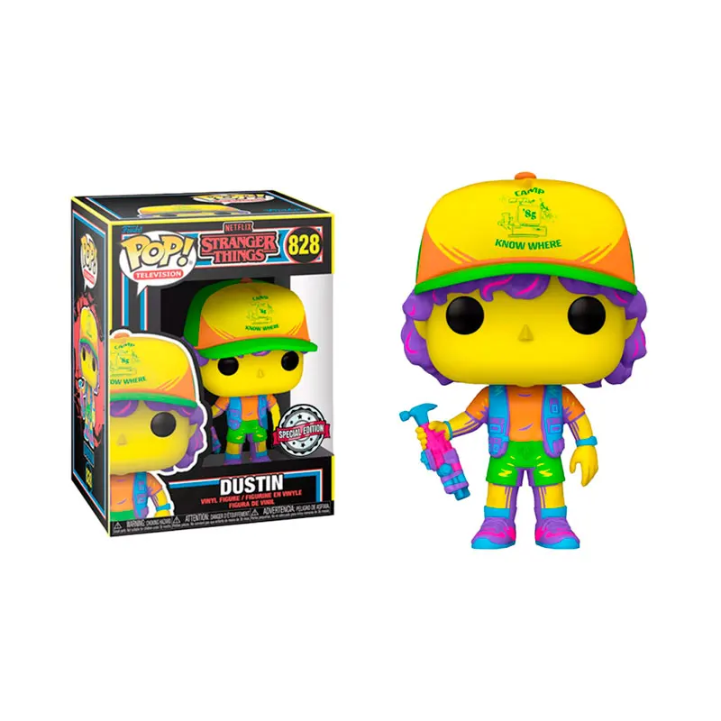 Funko Pop Dustin Blacklight Stranger Things 828 Special Edition ...